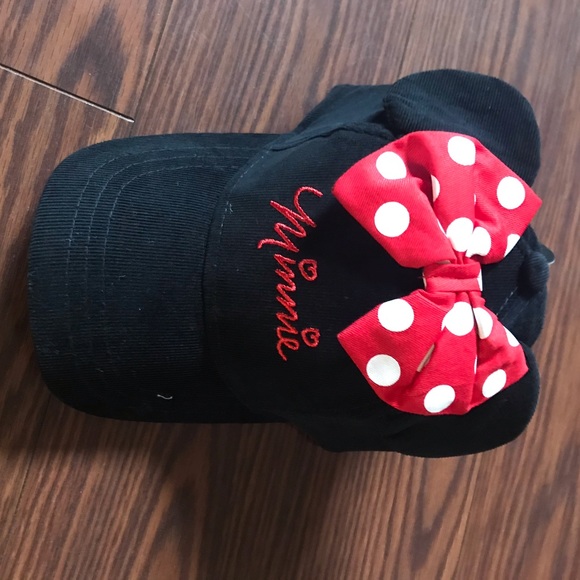 Disney | Accessories | Toddler Red Black Disney Minnie Mouse Hat | Poshmark